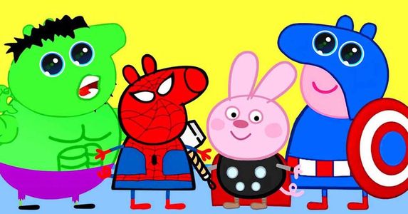 Paint on Peppa's family gathering Pics